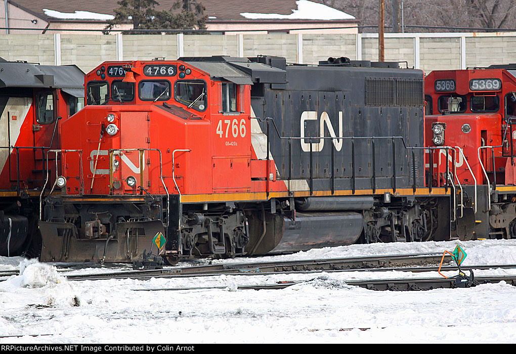 CN 4766 at Walker Yard